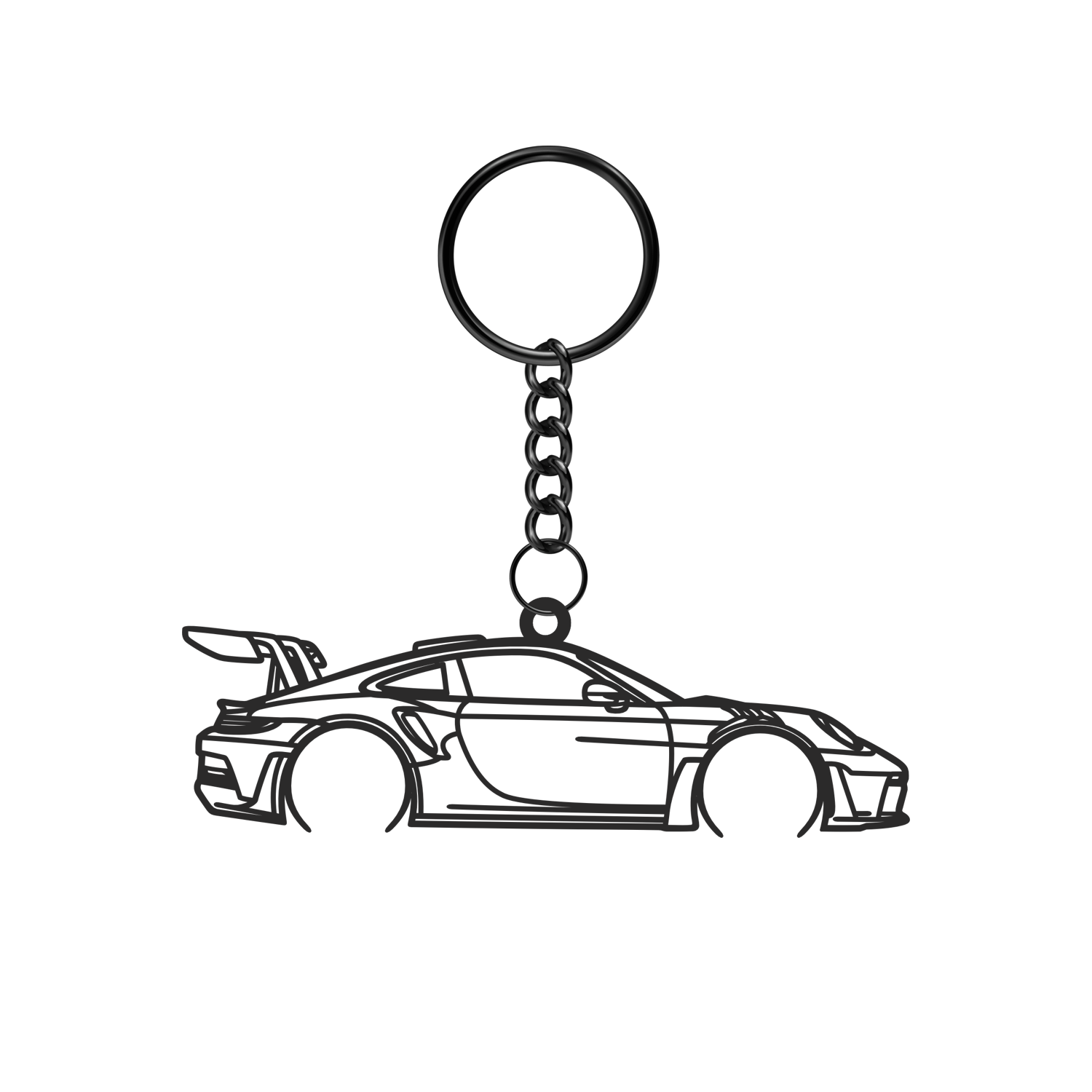 Porsche 911 992 GT3 RS (2022-2025) - Metal Keychain